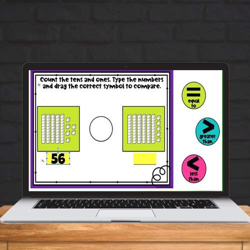 Digital Comparing Numbers by Sweetnsauerfirsties | TPT