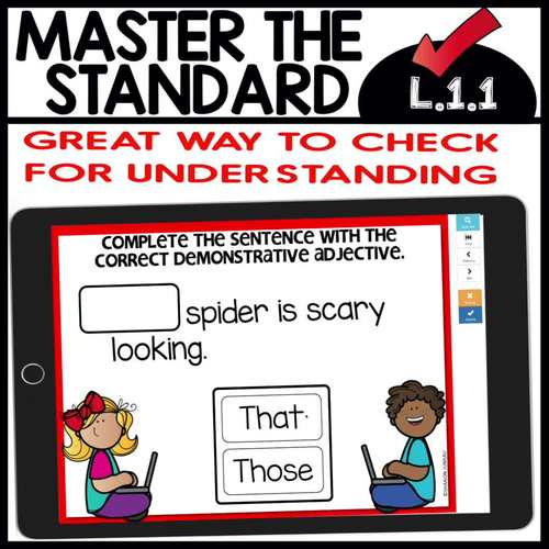 Demonstrative Determiners Boom Cards L.1.1.h | TpT