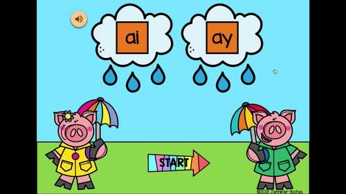 ay ai Read & Match Google Slides by Jennifer Bates | TPT
