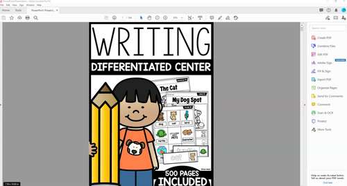 Differentiated Writing Center by Tara West - Little Minds at Work