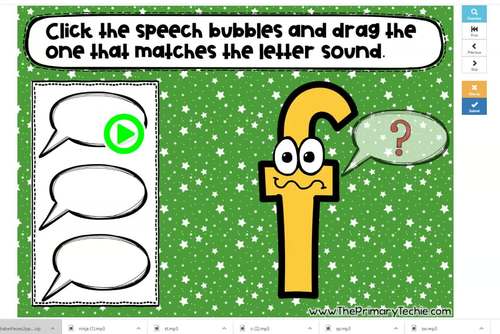 Boom Cards - Letter Sounds - Distant Learning by The Primary Techie