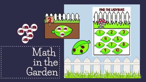 spring math activities ladybugs by Joy and Sunshine Collective | TPT