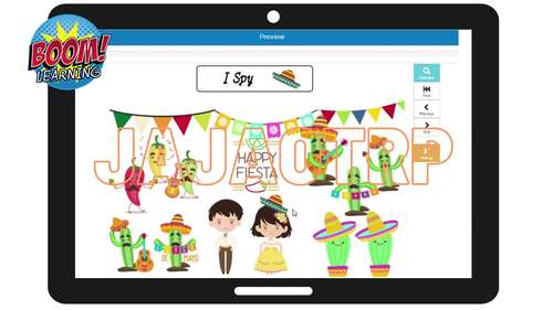 Cinco De Mayo I Spy - Boom Cards Distance Learning by jajaotrp | TPT