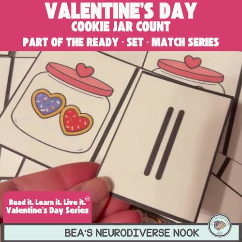 Valentine's Day Task Cards Math | Counting | Number & Tally Match ...