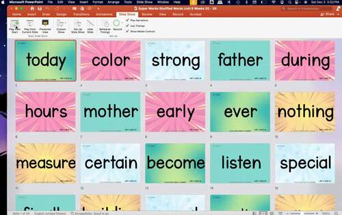 Magnetic Foundations Super Word Random Word Review Unit 6 Week 26 - 30