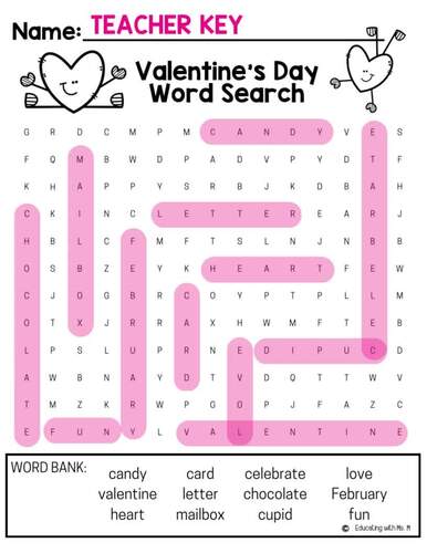 Valentine's Day Reading and Math Activities for 1st Grade | TPT