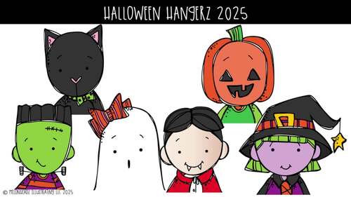 Halloween Hangerz clip art 2025, Halloween Toppers clip art Mini