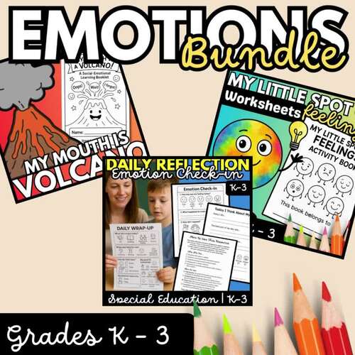 SEL Bundle | My Mouth Is a Volcano + Feelings + Daily Check-In ...