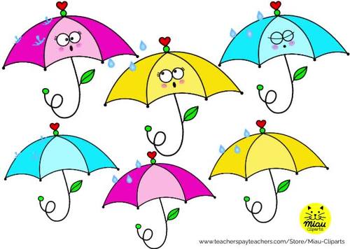 Umbrella Clipart l Spring l Rain l Weather l Gif And Png by Miau clipart