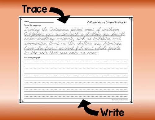 California Social Studies Cursive Practice by Connecting with Social ...