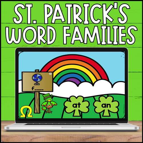 St. Patrick's Day Word Families for Google Slides™ by Rhody Girl Resources