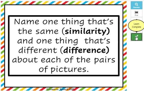 Similarities and Differences BOOM CARDS™ by One Of A Kind Kids | TPT