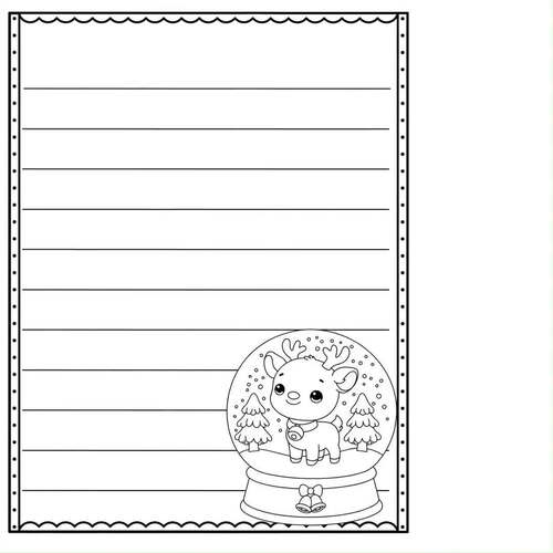 December Writing Paper– 50 Lined Pages for December Holidays | TPT