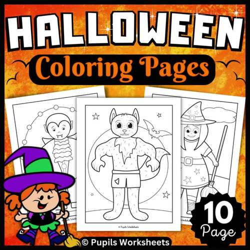 Halloween Coloring Pages for Preschool I Coloring sheets for ...