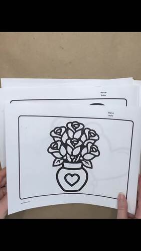 February Heart Coloring Pages Sheets 1st grade craft worksheet ...