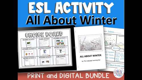 WINTER | GOOGLE SLIDES | ESL by The Language Learning Pod | TPT