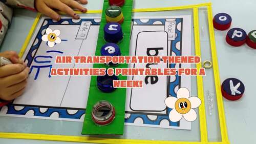 Air Transport Math and Literacy Centers and Activities by Nomadic Bee