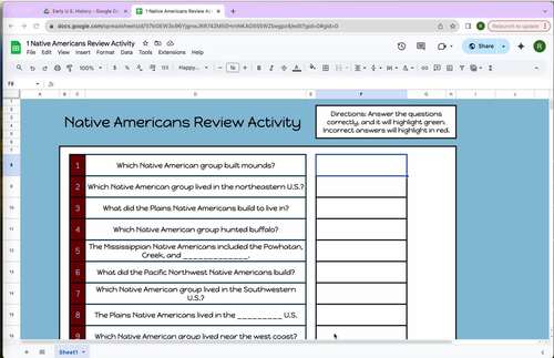 US Native Americans Online Review Game by Coach S History Hub | TPT