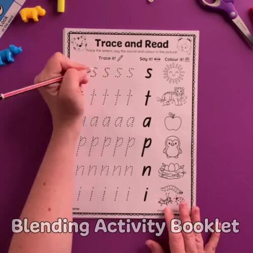 Blending & Segmenting Booklets | FIRST YEAR OF PHONICS | CVC, CCVC ...