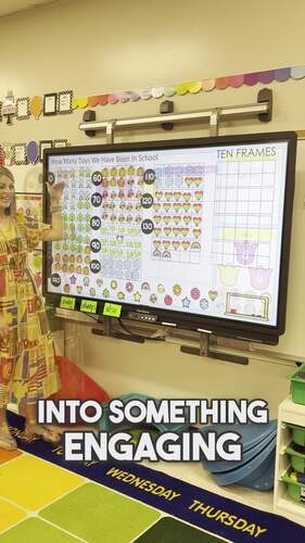 April Morning Meeting Slides for Kindergarten, Editable Daily Digital ...