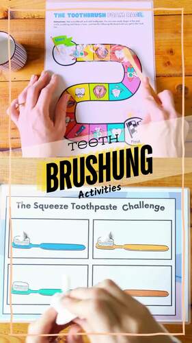 Teeth Brushing activities & games | Teach students how to brush their teeth