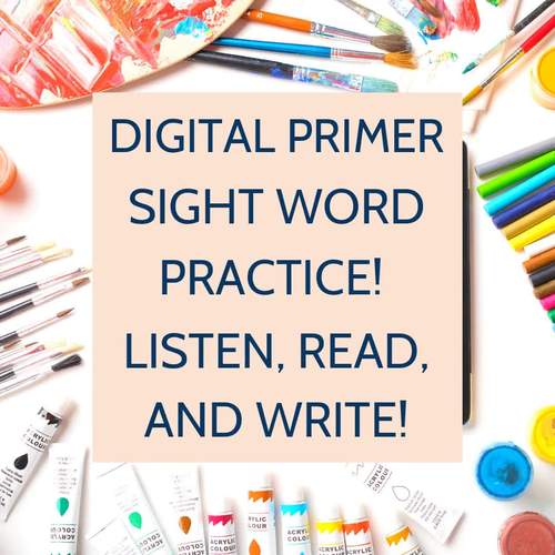 Digital Activities Primer Sight Words by Crafty Curriculum | TPT