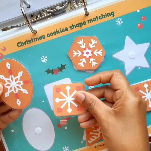 Christmas busy book | Preschool busy binder by Little Ladoo | TPT