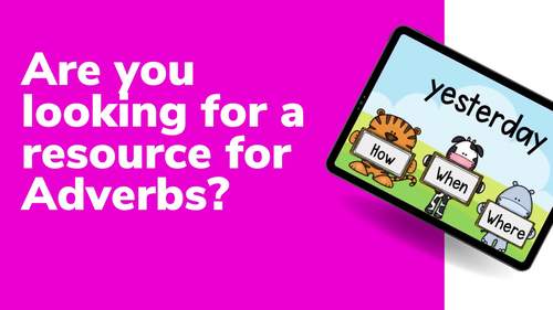 Adverb Sort Digital BOOM CARDS Distance Learning by Fiddleheads | TPT