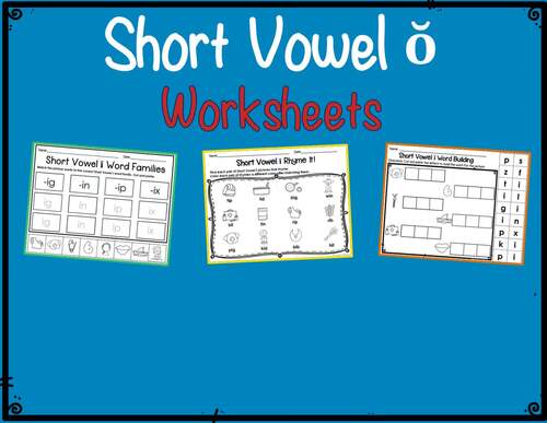 Short Vowel ŏ Phonic Worksheets Answer Sheets Included | TPT