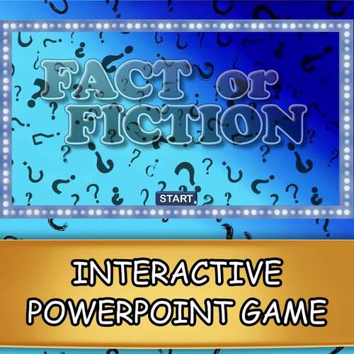 Fact or Fiction PowerPoint Game Editable by The Game Room Party Games