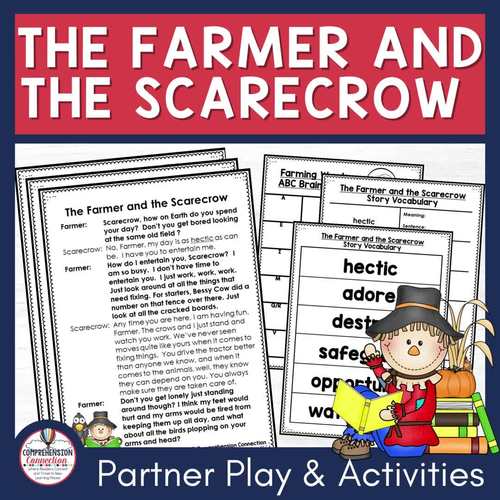Fall Partner Play, Scarecrow Themed Activity, Fluency Practice | TpT