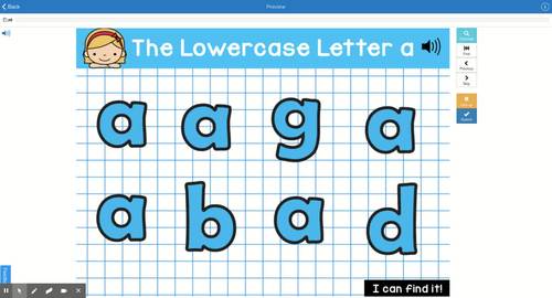 Alphabet BOOM cards™ Digital A | Letter Identification | Lowercase