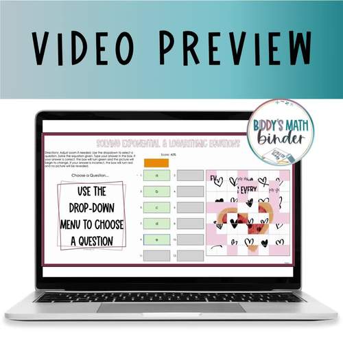 Solving Exponential and Logarithmic Equations Activity by Biddy's Math ...