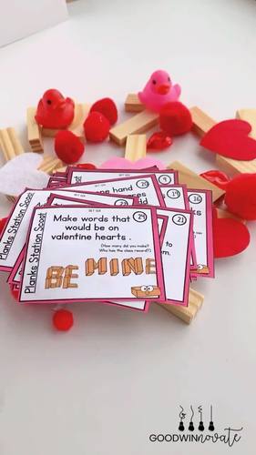 Planks Station Scoot- Set Six by Anita Goodwin | TPT