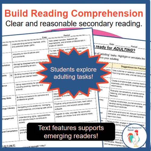 Psychology Emergency Sub Plan Readings & Activities: Adulthood- Are you ...