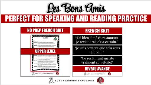 Advanced French Role Play Skit - Au Restaurant Dialogue - L’addition