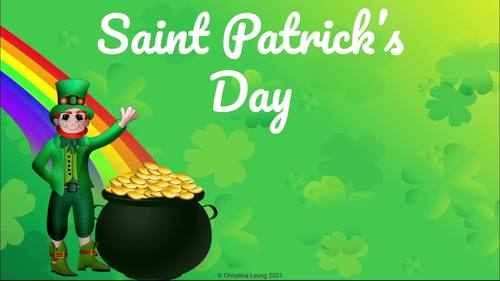 Saint Patrick's Day Interactive Digital Fractions Game for Google Slides