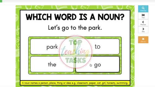 Nouns, Pronouns and Proper Nouns BOOM Cards for Distance Learning