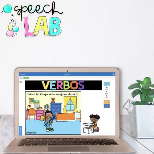 Verbos - Actions Spanish BOOM cards by Speech LAB | TpT