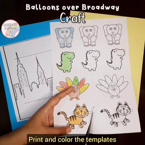Balloons Over Broadway Craft | Thanksgiving Craft | Thanksgiving Activities