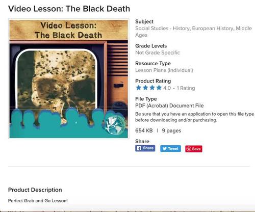 Video Lesson: The Black Death by Social Studies Studio | TPT