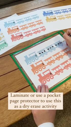 Skip Counting Activity, Trains Math Numbers Activity, Multiplication