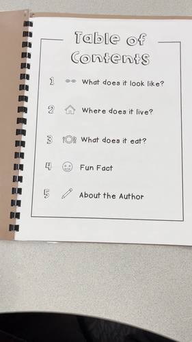 All About Writing Graphic Organizer and Book Template- Nonfiction