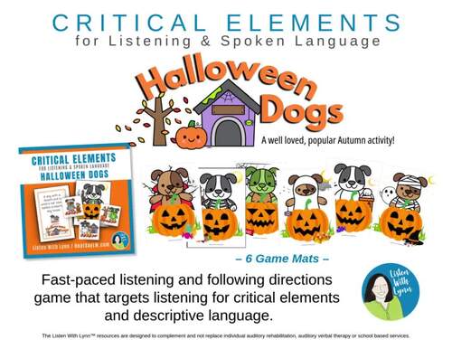 HALLOWEEN DOGS Listening for Critical Elements Directions Descriptions DHH