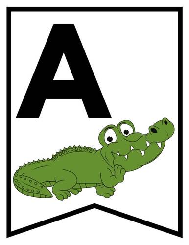 Printable ABC Banner in Black | Alphabet Wall Decor for Classroom or ...