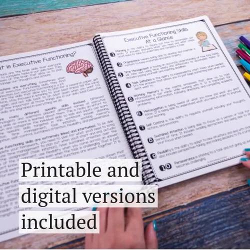 Executive Functioning Skills Workbook & Worksheets for Middle & High School