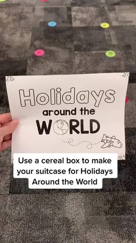 Holidays Around the World Suitcase Passport and Journal by ThatKinderMama