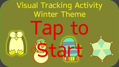 Winter Themed - Visual Tracking Activity by TVI Educational Services