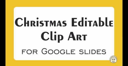 Christmas Clipart for Google Slides™ | Movable Images | TPT