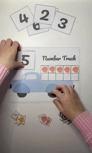 Number Truck Math Activity by Little Learners Crew | TpT